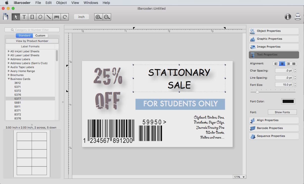 Barcode Generator Software Mac - iBarcoder